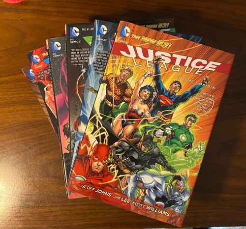 Lot 6 DC Comics Justice League New 52 Vol 1 2 3 4 5 Trinity War TPB and ...
