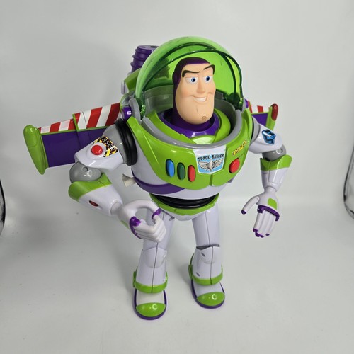Disney Pixar Thinkway Toys 12” Power Projector Talking Buzz Lightyear ...