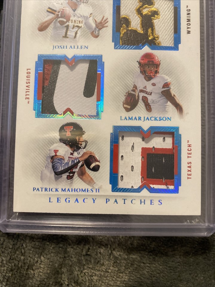 2022 Panini Flawless Legacy Patches Josh Allen Lamar Jackson Patrick ...