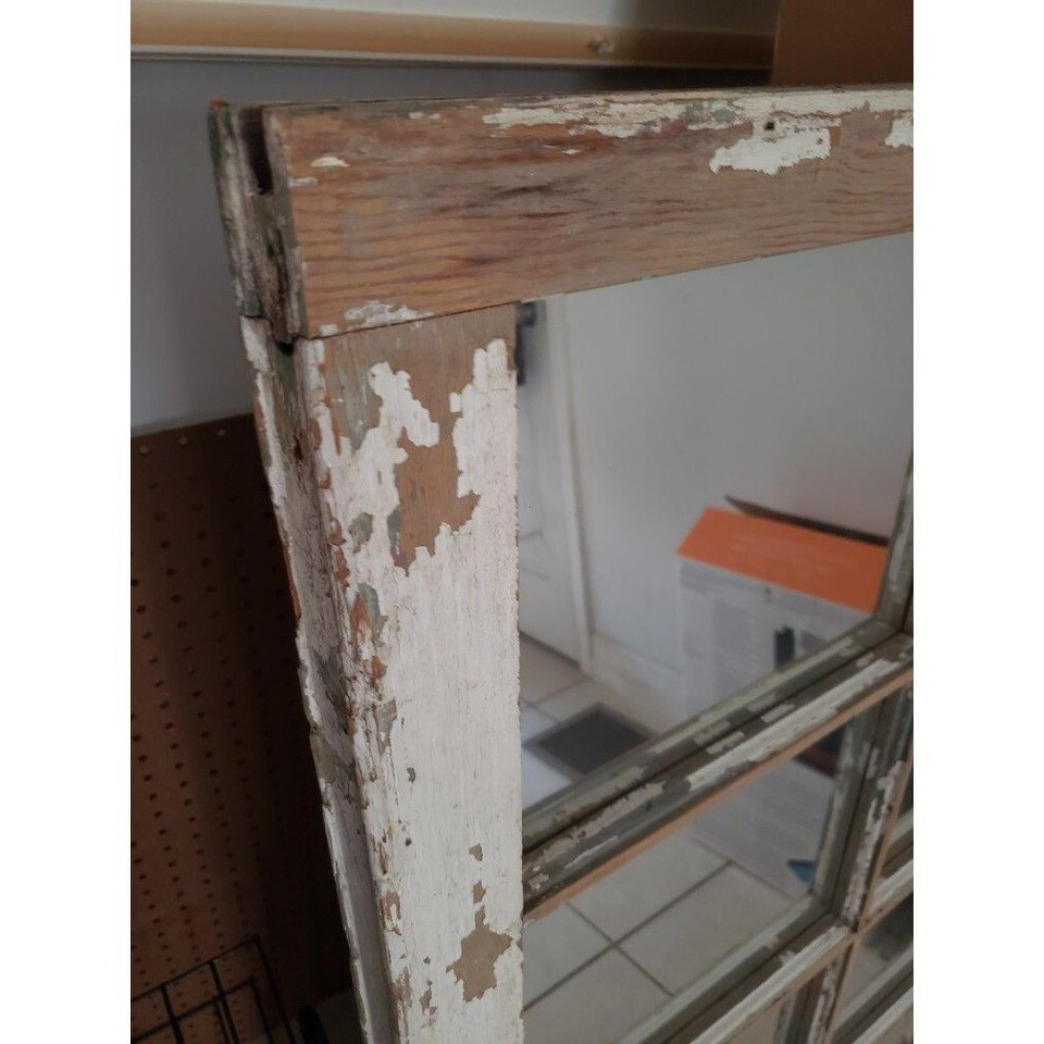 Farmhouse Vintage Window Mirror 46x28 | eBay