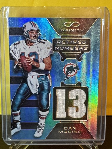 2016 Infinity Dan Marino Retired Numbers 12/88 Game Worn Material ...