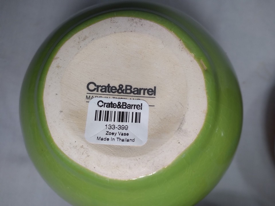 Crate & Barrel Vases Roly Poly Ceramic Zoey Vase Multicolor 5.5”T 5”W ...