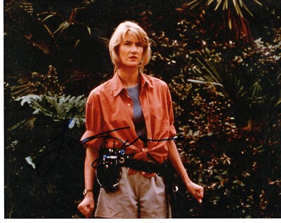 LAURA DERN signed picture vintage original color 8x10 COA Jurassic Park ...