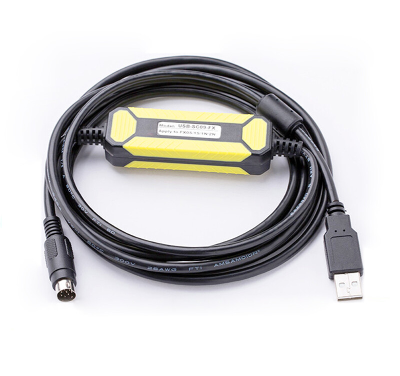 USB-SC09-FX Programming Cable for Mitsubishi FX0S/1S/1N/2N FX Series ...