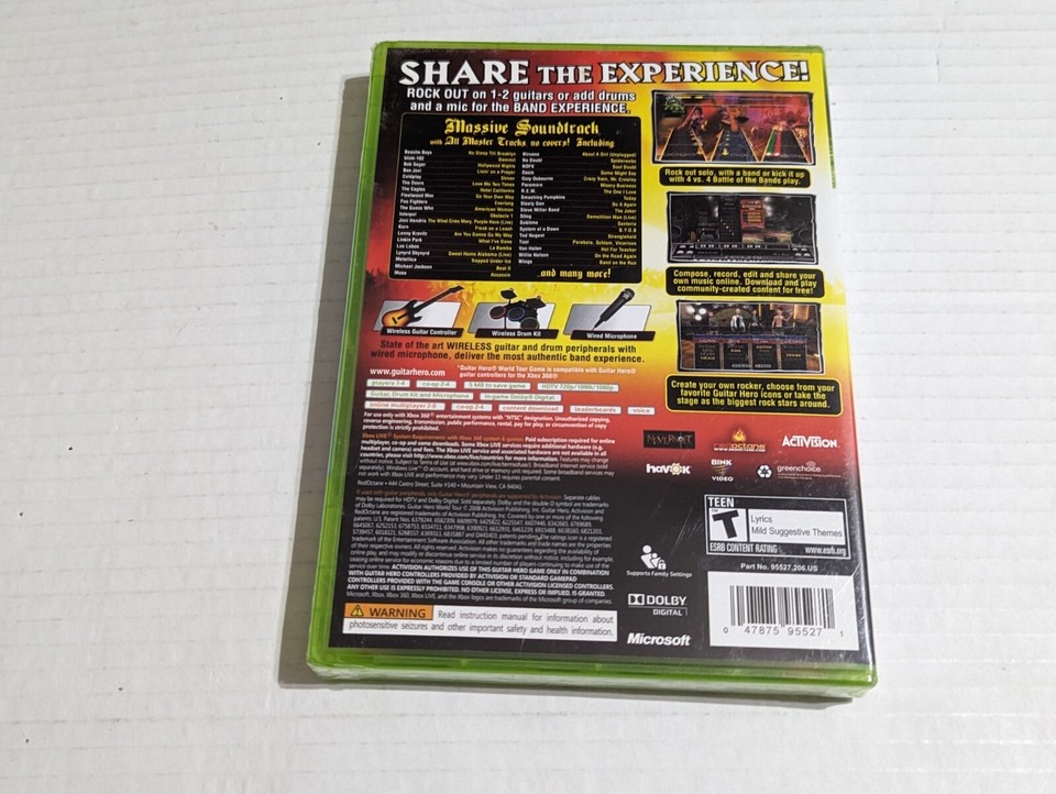 Guitar Hero World Tour - Microsoft Xbox 360, Brand New Sealed ...