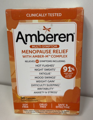 Amberen Multi-Symptom Menopause Relief Capsules 90-Count | eBay