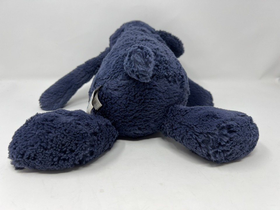 Jellycat London Plush Bashful Elephant Navy Blue Soft Stuffed Animal ...