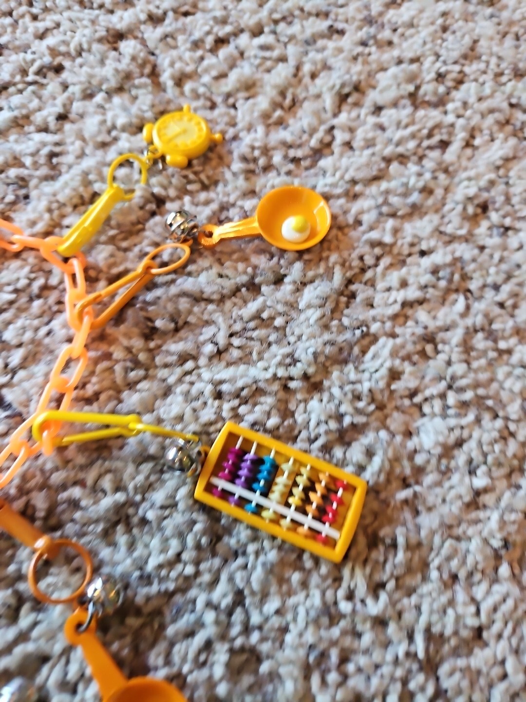 Vintage 80s Plastic Bell Charm Necklaces - The Yellow Set | eBay