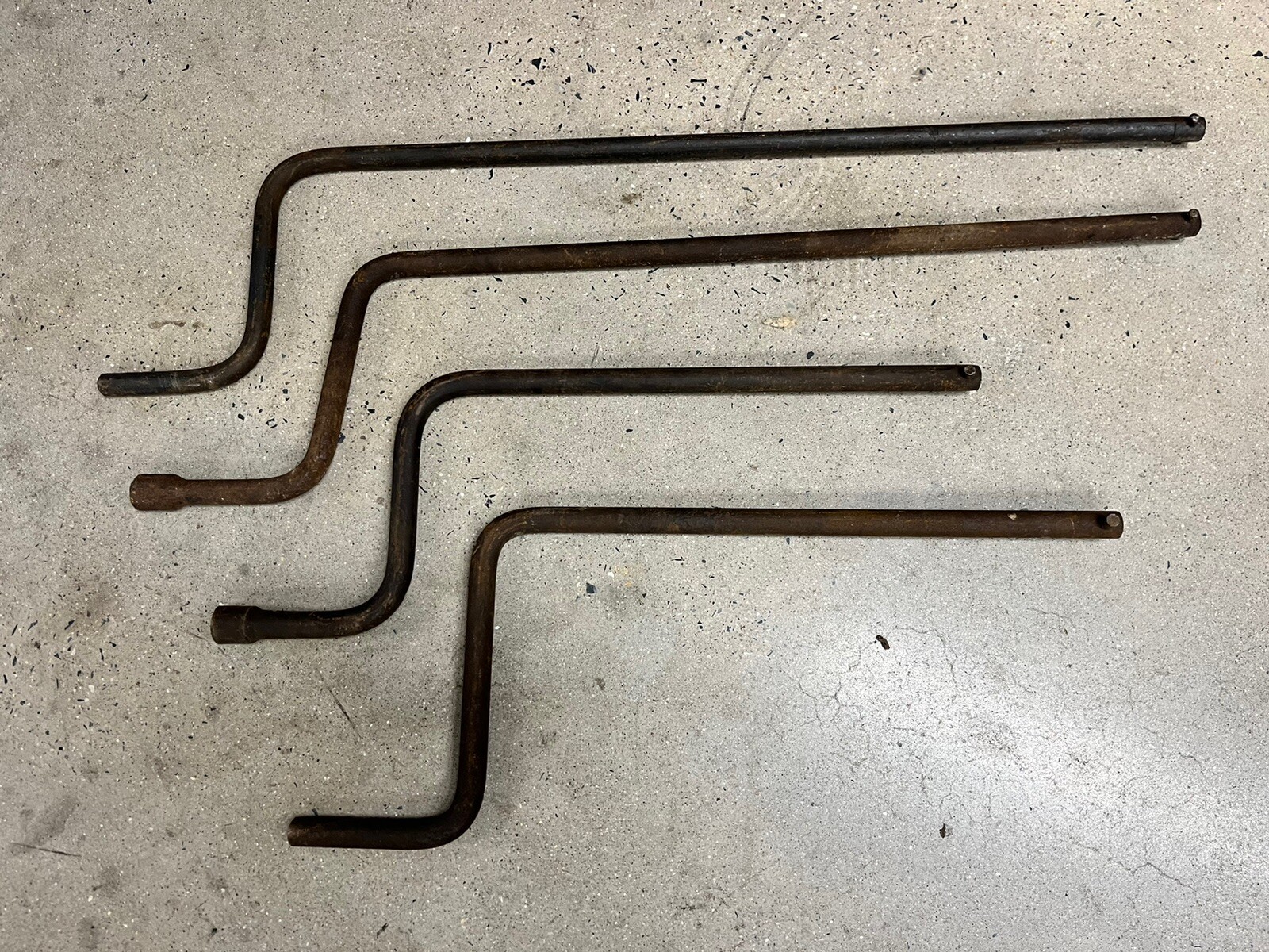 Lot of 4 1930s Ford Vintage Engine Crank Handle w/Lug Wrench Model A, B ...