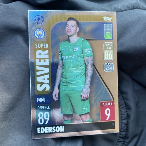 Ederson 2021-22 Topps Match Attax UCL Europa Super Saver #11 FOIL Card ...