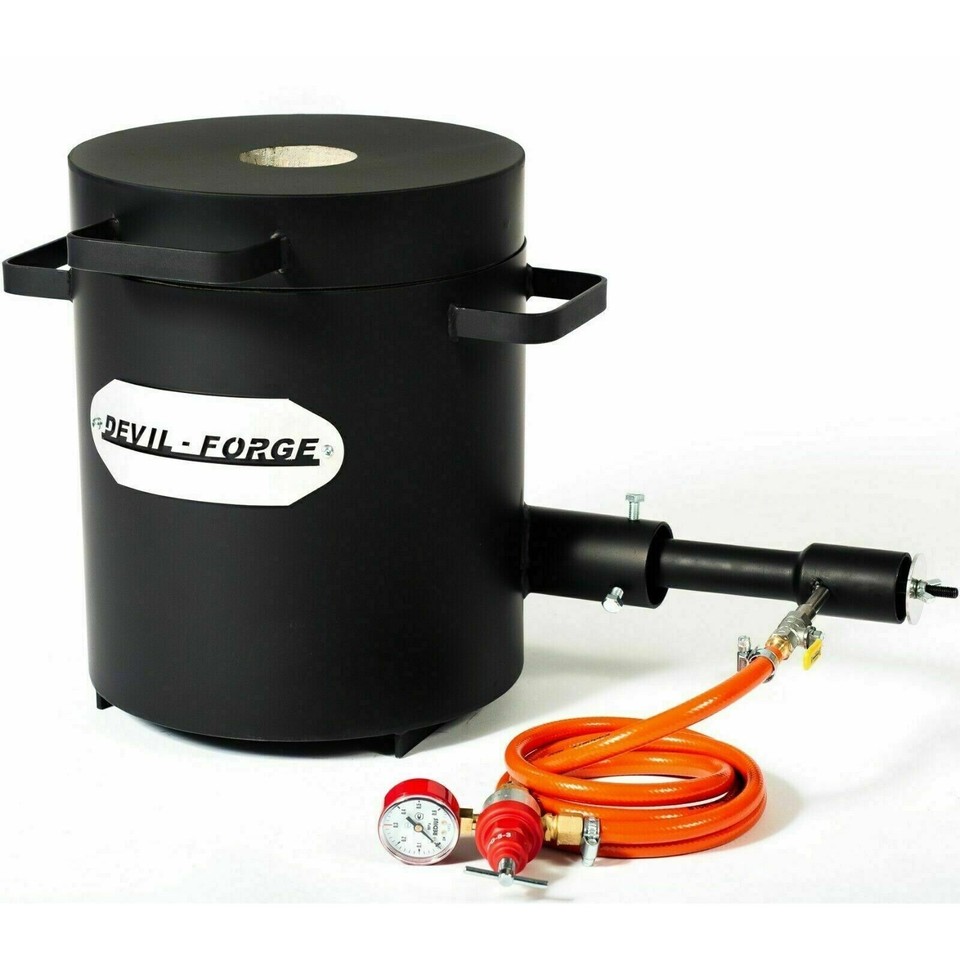 DEVIL-FORGE FB2M–10KG Gas Propane Furnace Foundry Oven Kiln Burner USA ...