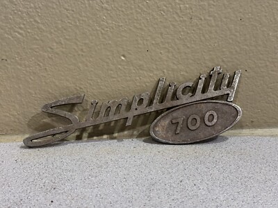 Vintage Simplicity 700 Emblem Badge | eBay