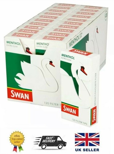 SWAN MENTHOL EXTRA SLIM PRE CUT ROLLING TIPS FILTER CIGARET TIP SMOKING ...