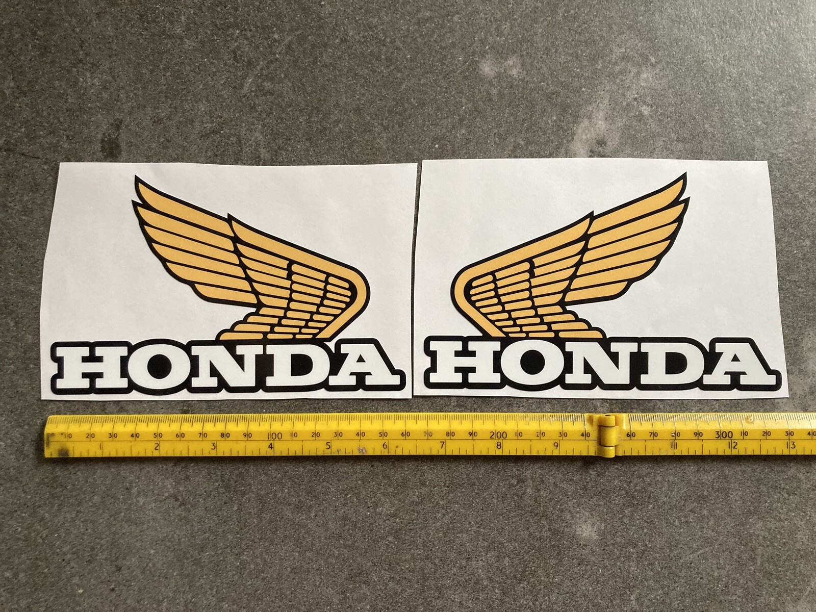 Honda CR480 1983 Yellow Gold Honda Wings / Tank Decal Set / Honda Wings ...