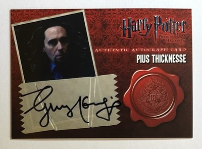 Harry Potter Deathly Hallows Artbox Auto Autograph Guy Henry Pius ...