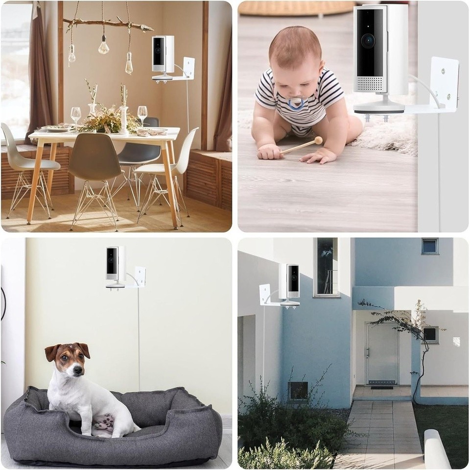 For Security Cameras Camera Mount No Drilling Installation Compact Slim ...