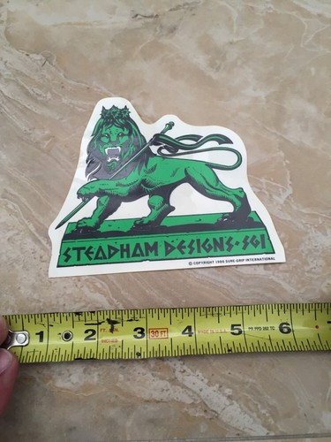 Nos Vintage 80's Steadham Lion Sticker By Sure Grip | eBay