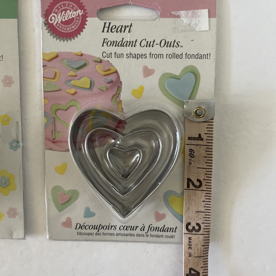 Wilton Fondant Metal Cutters Flowers Hearts Leaf Butterfly and More | eBay