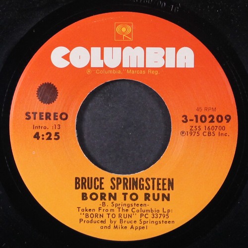 BRUCE SPRINGSTEEN: born to run / meeting across the river COLUMBIA 7 ...