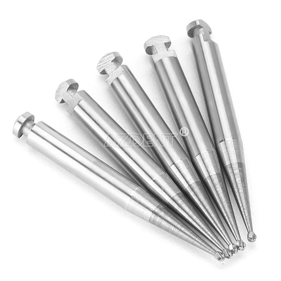 8 Types Dental Round Carbide Bur for Slow Speed Latch Type RA 1# - 8 ...