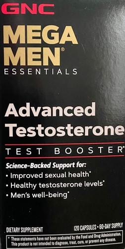 GNC Mega Men Advanced Testosterone Booster, 120 Capsules | eBay