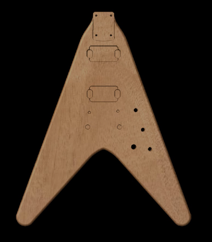 Custom Order Guitar Body, FVR, Mahogany, Fits Choice of Strat® or Tele ...