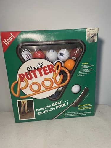 Executive Putter Pool Indoor Gold Game Brand New Complete | eBay