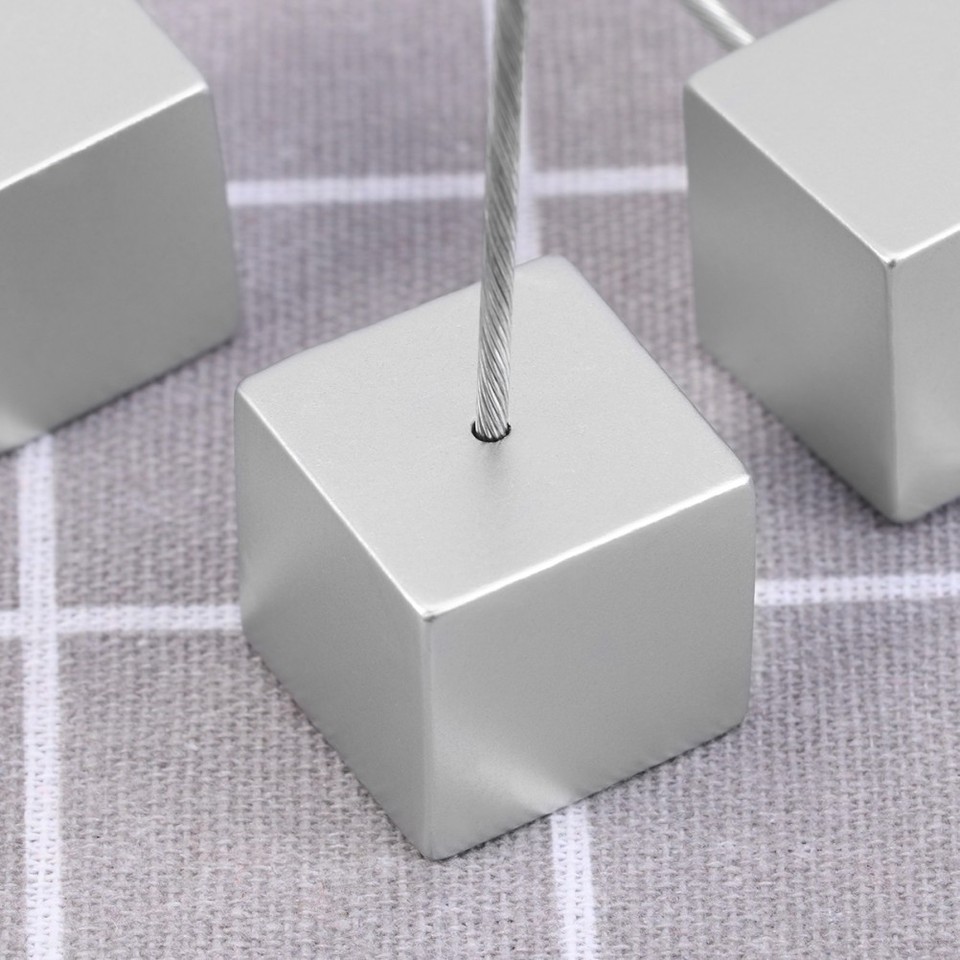 Tinksky 10pcs Cube Base Memo Photo Holder Paper Note Clip (Silver) | eBay