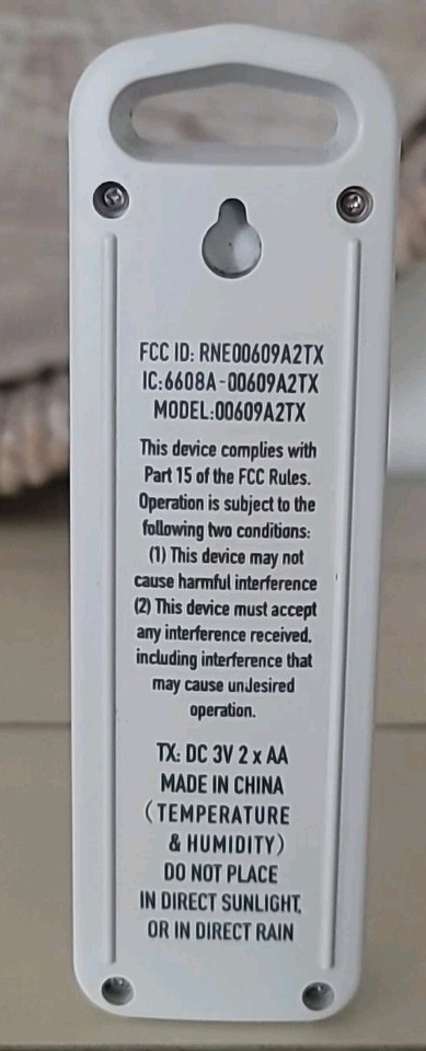 AcuRite 00609A2TX Replacement Temperature Humidity Weather Station ...