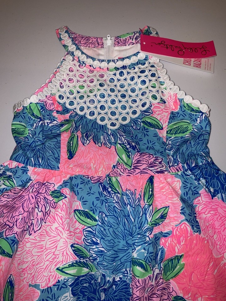 Lilly Pulitzer NWT Girls Little Kinley Dress Beach House Blooms $98 ...