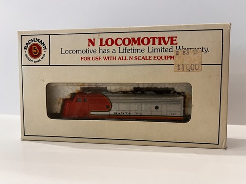 Bachmann N Gauge EMD F9 Diesel Locomotive Santa Fe Red Silver 215 | eBay