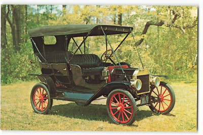 Postcard Long Island Auto Museum - 1910 FORD T Touring Car Black/Red ...