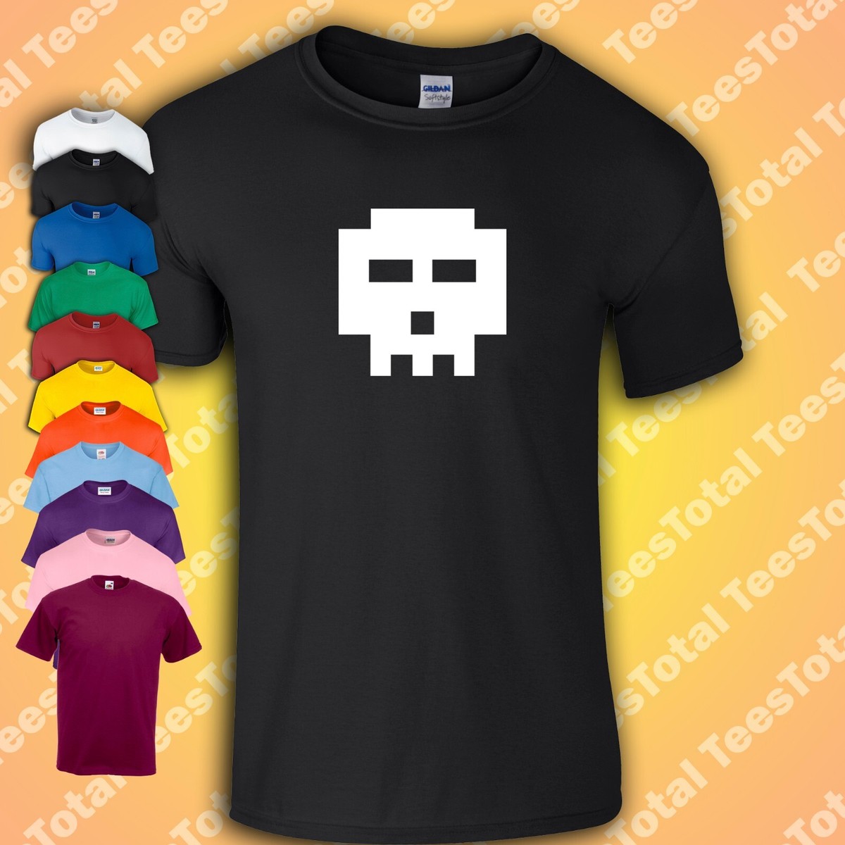 Scott Pilgrim Skull T Shirt Skull Headphones Unisex Black T Shirt 8