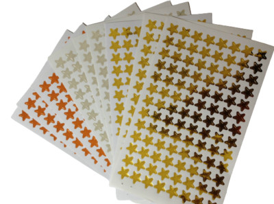 Gold Silver Bronze Star Stickers x 208 Teacher reward Stars | eBay UK