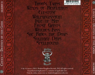 COVEN - DESTINY OF THE GODS NEW CD 888174215402| eBay
