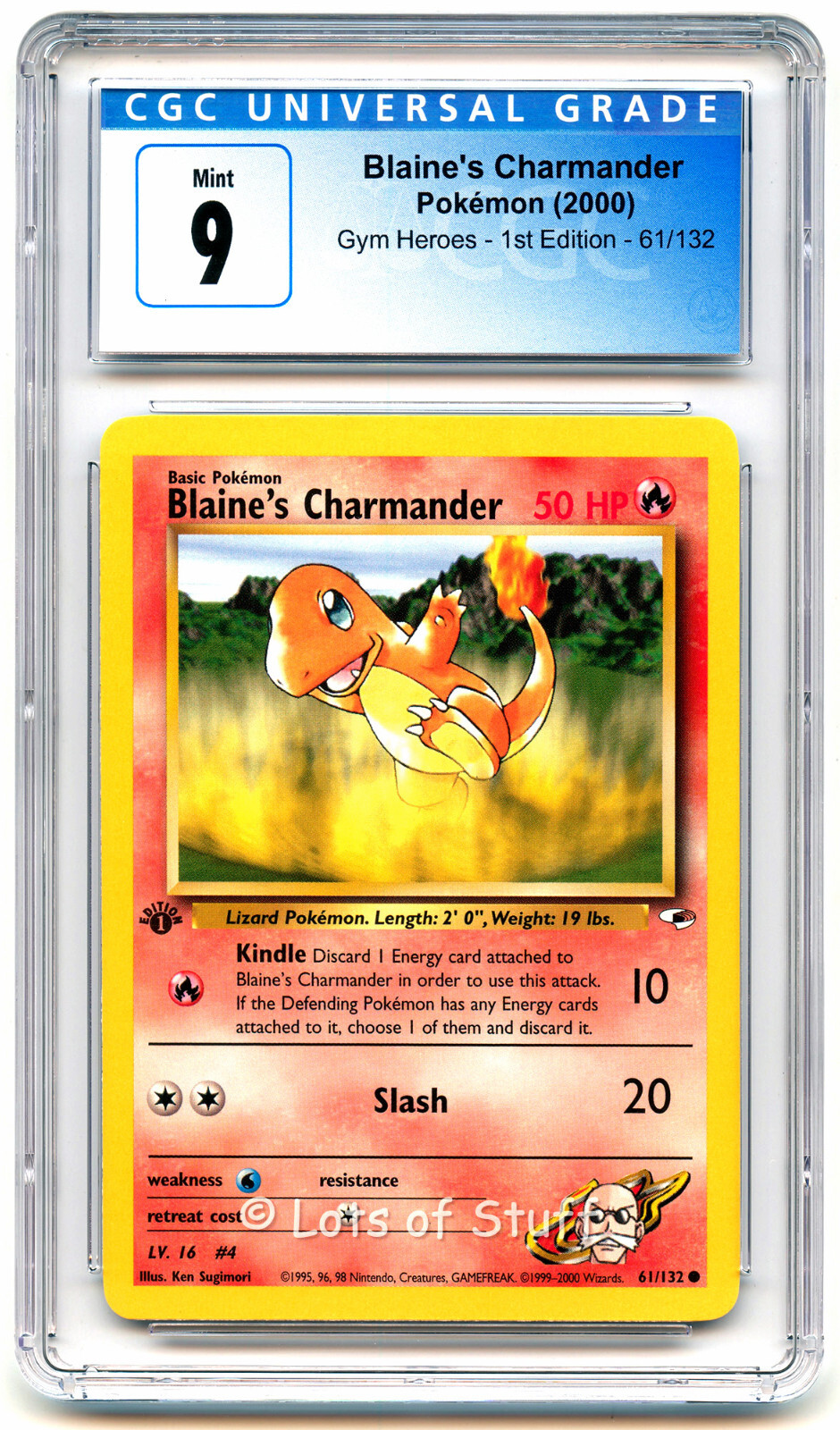 Pokémon TCG Blaine's Charmander Gym Heroes 61/132 Regular 1st Edition ...