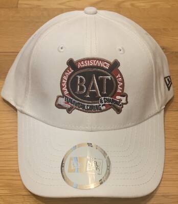 NEW ERA B.A.T BASEBALL ASSISTANCE TEAM WHITE HAT-MLB CHARITY-ADJUSTABLE ...