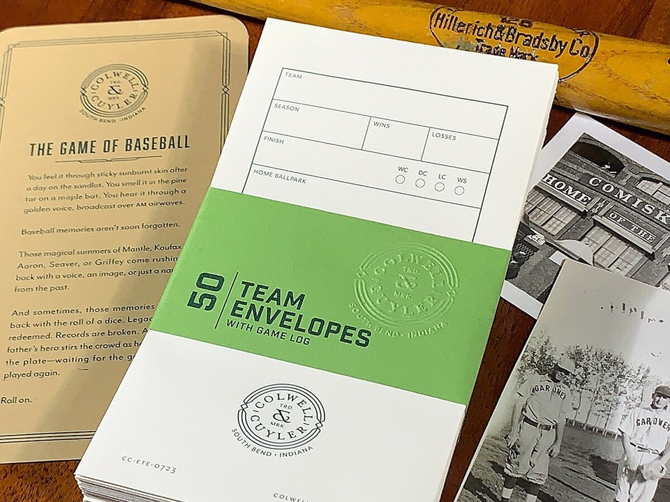 Colwell & Cuyler Strat-O-Matic SOM Baseball Envelopes w/Game Log - 50 ...