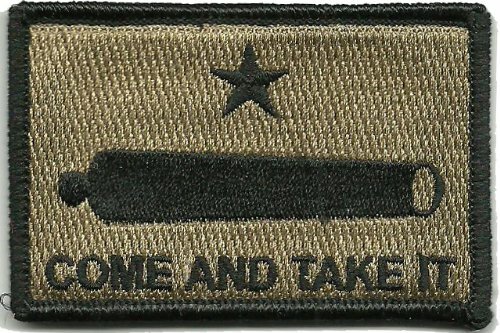 VELCRO® BRAND Fastener Morale HOOK PATCH Gonzalez Come Take It COYOTE ...