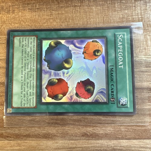 Yu-Gi-Oh! Scapegoat SDJ-041 Super Rare 1st Edition YuGiOh card REAR ...
