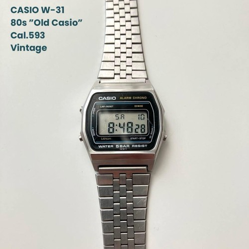 CASIO W 31 80s Old Casio Cal.593 Vintage | eBay