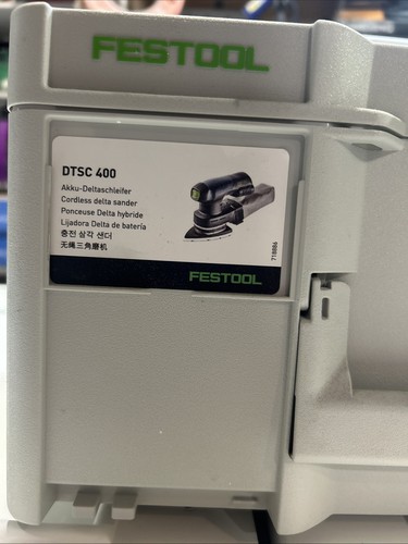 FESTOOL Cordless Delta Sander DTSC 400 Li 3,1 I-Set With Case | eBay