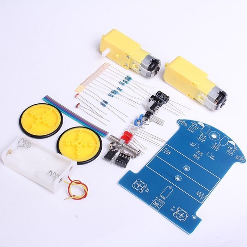 2WD DIY Smart Tracking Line Robot Car Suite Chassis Reduction Motor For ...
