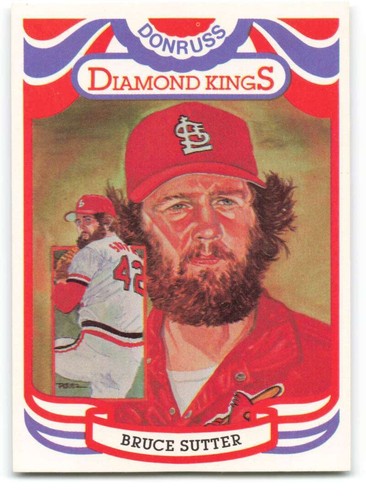 1984 Donruss #13 Bruce Sutter St. Louis Cardinals Baseball Card DK CORR ...