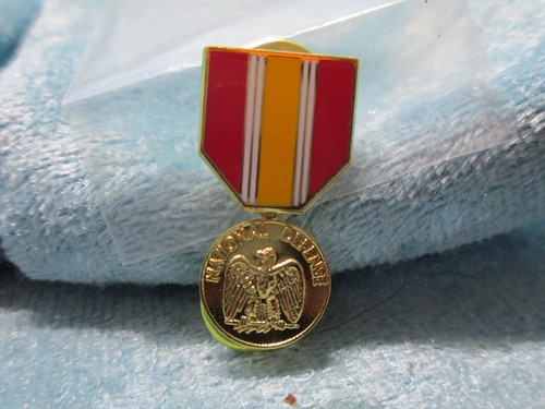 Miniature National Defense Service Medal Pin | eBay