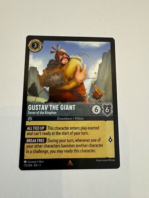Disney Lorcana Into the Inklands - 173/204 Gustav the Giant - Rare Non ...