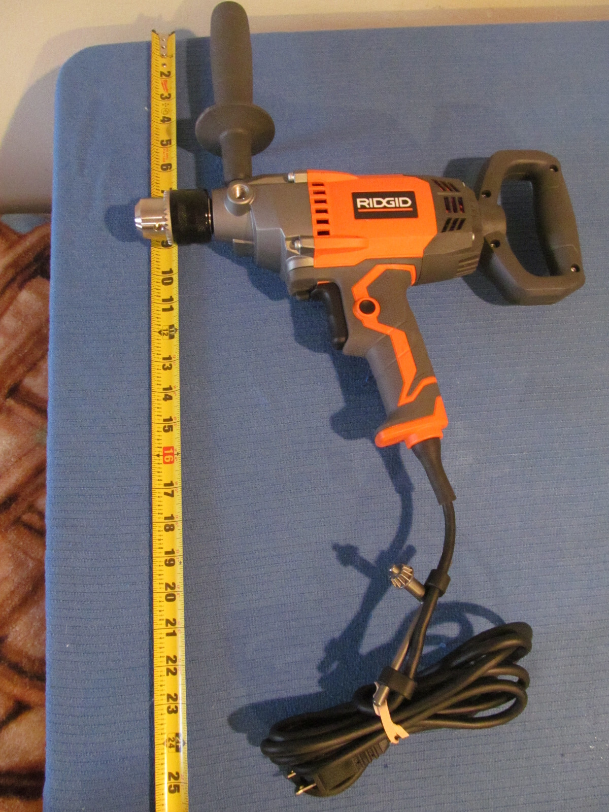 RIDGID R7122VN SPADE MIXER 9 AMP CORDED 1/2" KEYED CHUCK AUX D HANDLE ...