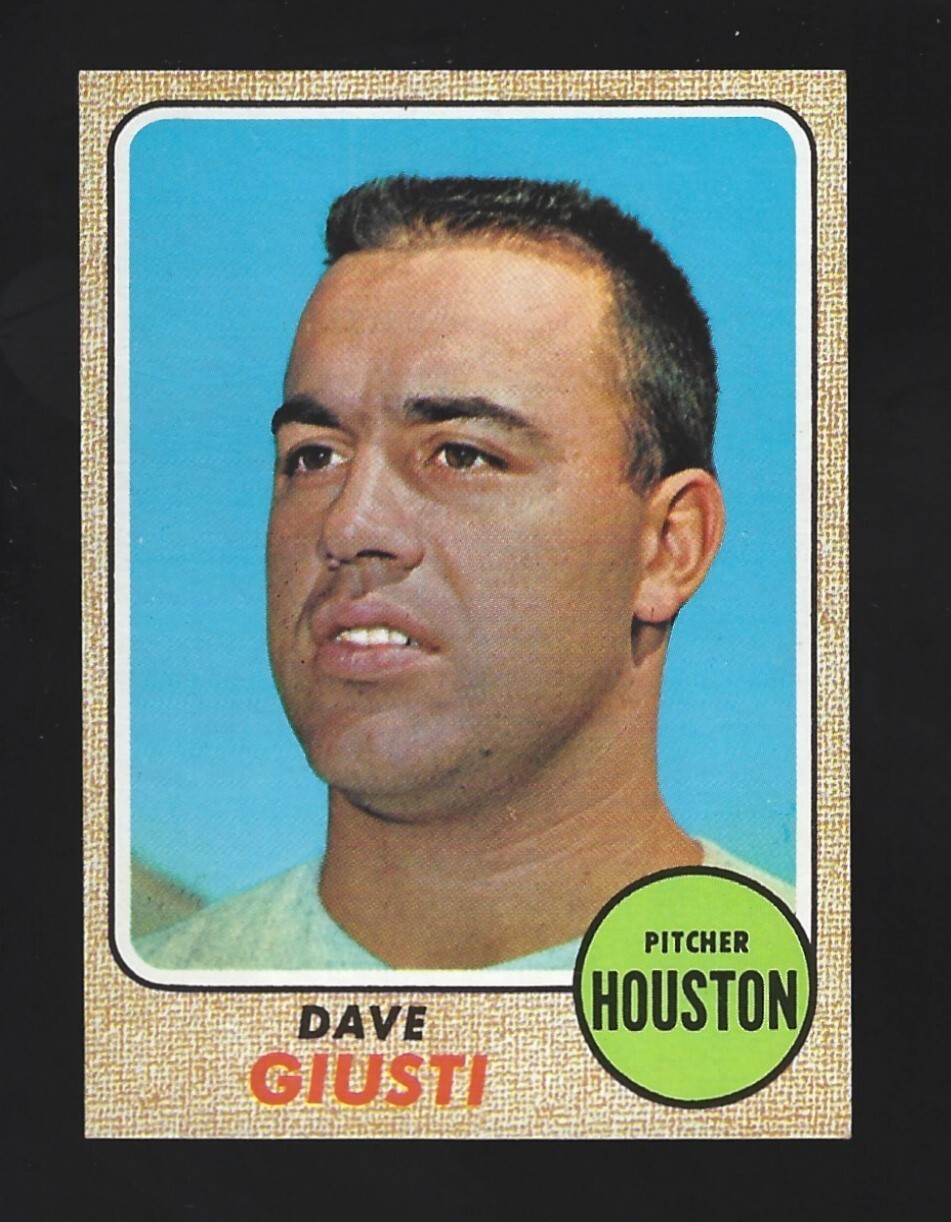 1968 TOPPS DAVE GIUSTI # 182 NEAR MINT / MINT | eBay