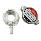 🔥 Aluminum Weld-On Radiator Filler Neck 32mm 1.25" ID With 1.1 Radiator ...