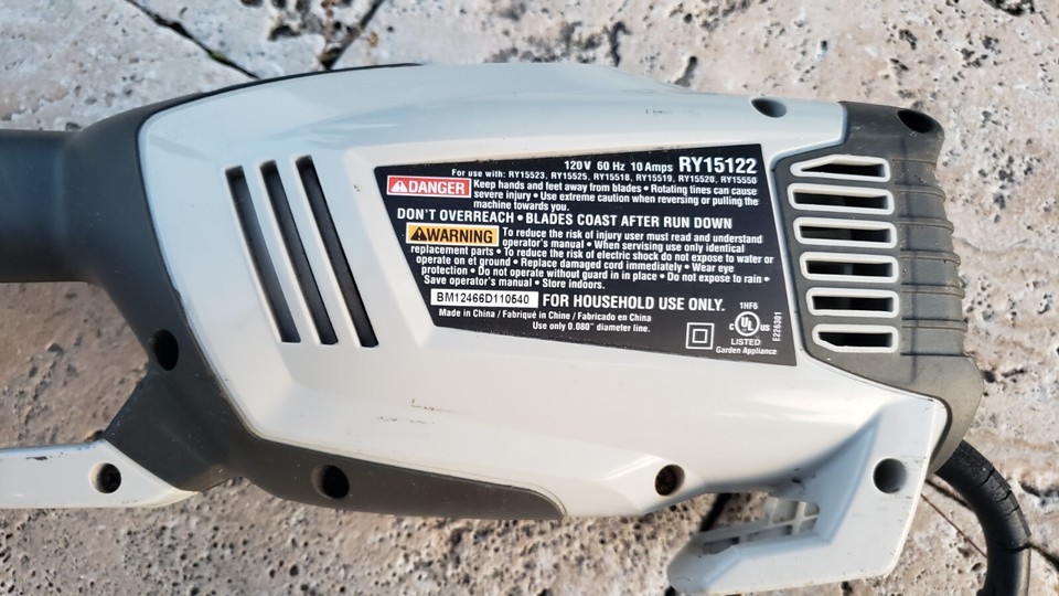 RYOBI 1 OWNER RY15122 Electric Power Head Expand-It fo Trimmer Saw ...